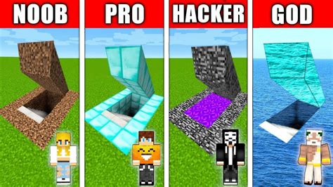 SEKRETNA BAZA NOOB Vs PRO Vs HACKER Vs GOD W Minecraft YouTube