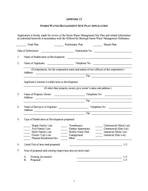 Fillable Online Millersvilleborough 1 Application Is Hereby Made For