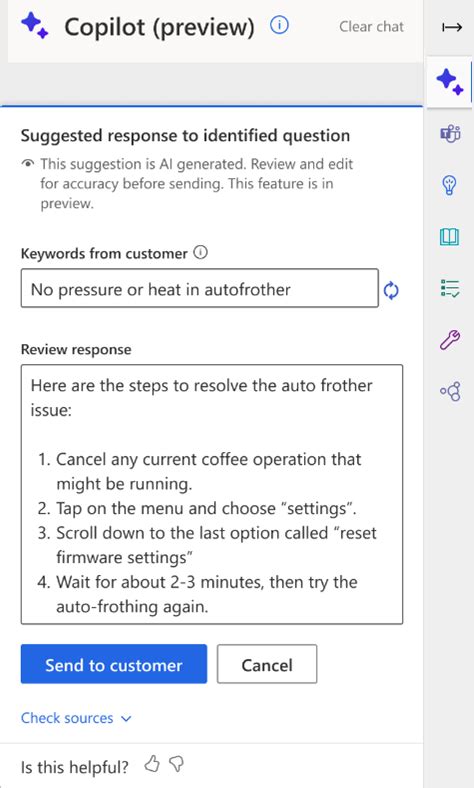 Draft A Chat Response Preview Microsoft Learn