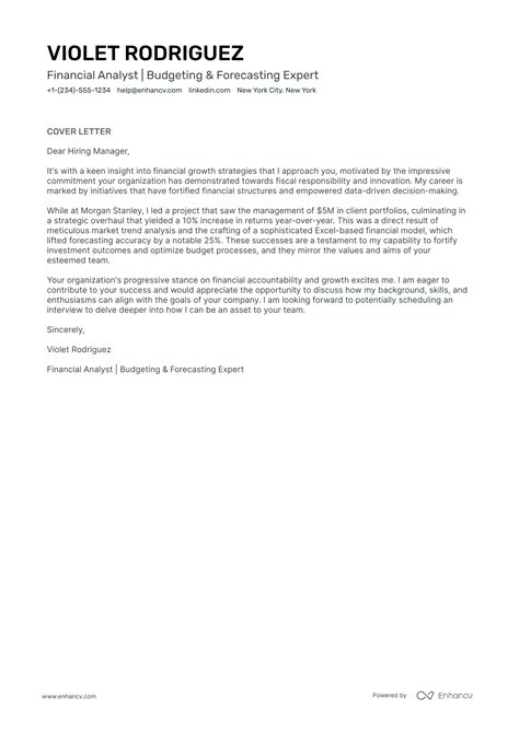 Professional Junior Financial Analyst Cover Letter Examples And