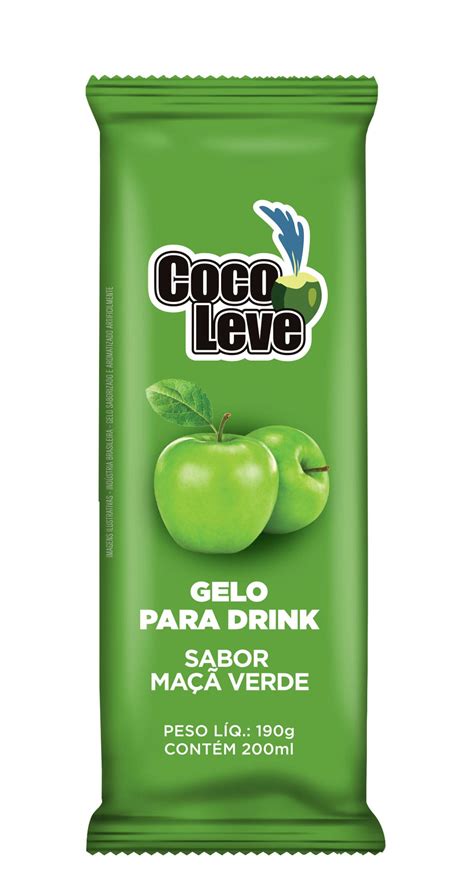 Gelo Coco Leve Sabor Maçã Verde 190 g Bebidas BH Delivery