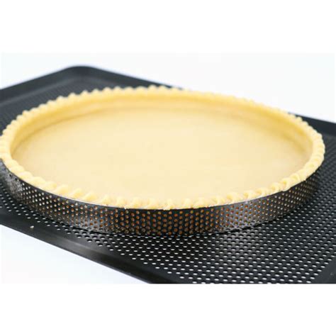 Cercle à tarte perforé inox H 3 5 cm Ø 12 cm Patisdécor Cerf Dellier