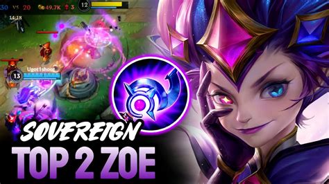 WILD RIFT ZOE TOP 2 ZOE GAMEPLAY SOVEREIGN RANKED YouTube