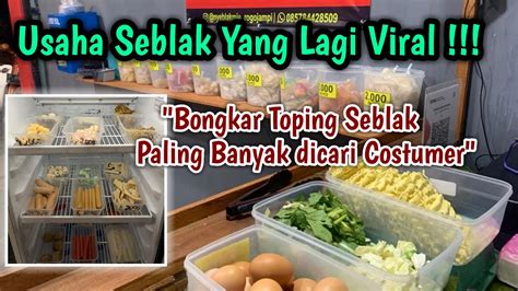 Toping Seblak Prasmanan Paling Banyak Dicari Costumer Ide Usaha