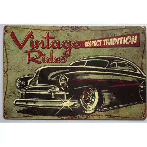 plaque tole épaisse vintage rides kustom hot rod leadsled