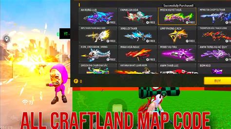 ALL CRAFTLAND MAP CODE IN INDIAN SERVER Freefire New Craftland Map