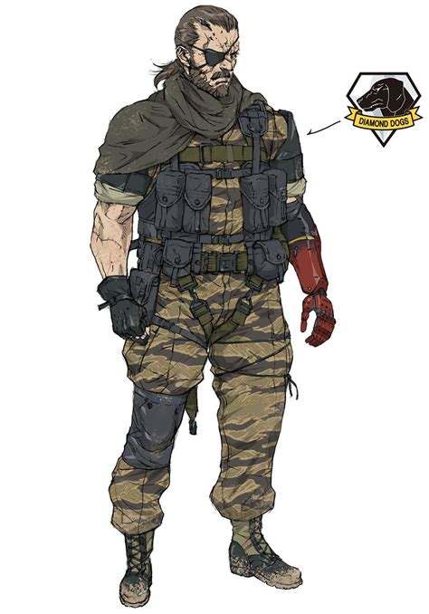 Big Boss Characters Art Metal Gear Solid V Metal Gear Solid