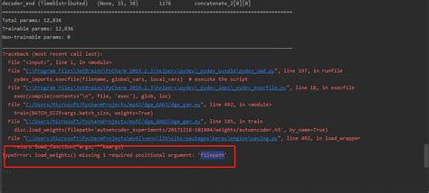 Python 3 X Keras Model Erroring TypeError Load Weights Missing 1