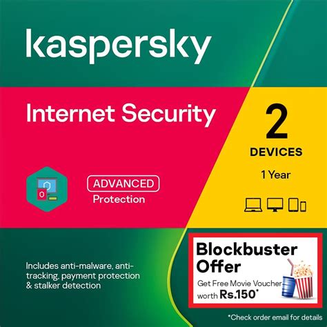 Kaspersky Internet Security 2 Users 1 Year Email Delivery In 1