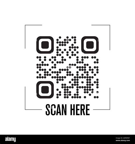 QR Code Vector In White Background White Background Stock Vector Image