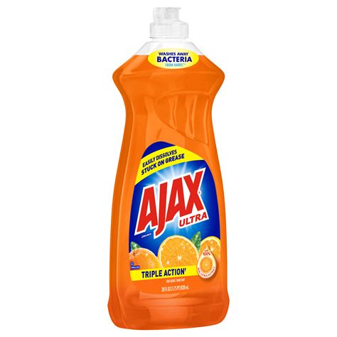 Ajax Ultra Triple Action Liquid Dish Soap Orange 28 Fluid Ounce
