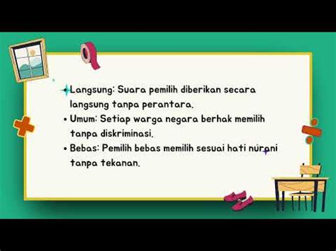 Asas Luber Jurdil Dasar Pemilu Demokratis YouTube