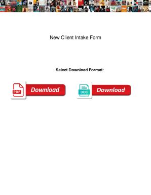 Fillable Online New Client Intake Form New Client Intake Form Janet