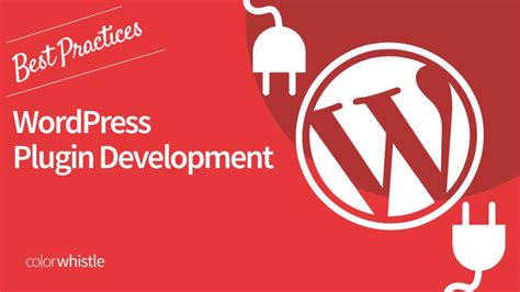 Wordpress Plugin Development Best Practices For Colorwhistle