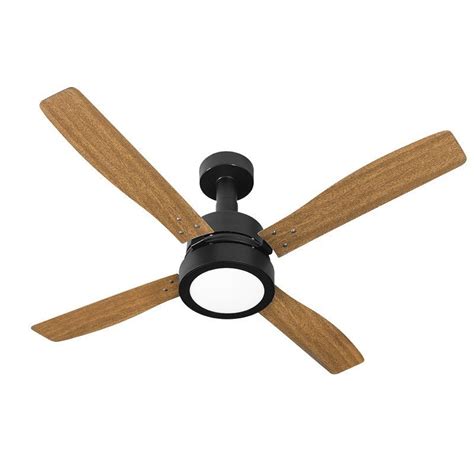 Ventilador De Teto Venti Delta Vintage Led P S Marrom Preto