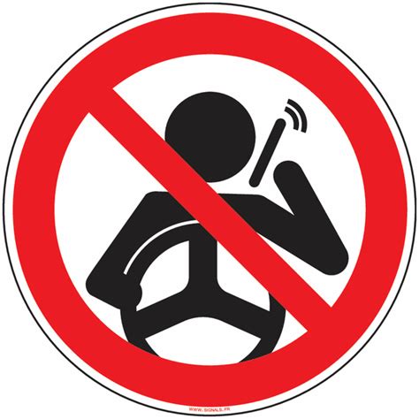 Panneaux Interdit de téléphoner au volant Signals