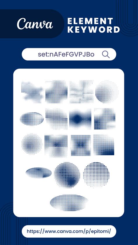 Canva Element And Illustration Keyword For Halftone Dots Collection