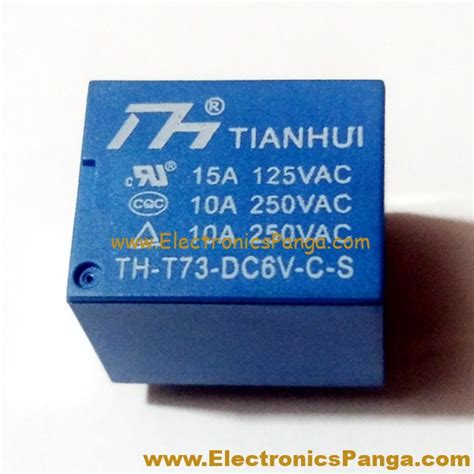 TIANHUI TH T73 DC6V C S 5Pin Electromagnetic PCB Relay Star International