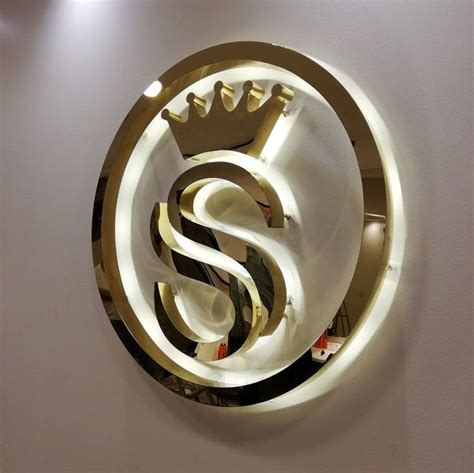 3d Backlit Sign 3d Led Signage Matte Black Sign Business Etsy