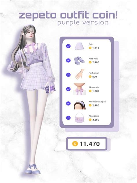 Zepeto Outfit Coin In Ide Kostum Gaya Model Pakaian Pakaian
