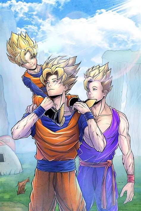 Goku Gohan And Goten Dragon Ball Gt Dibujo De Goku Y Dragon Ball Z Porn Sex Picture