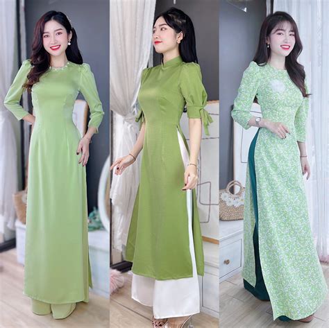 Gợi ý 20 mẫu áo dài xanh đẹp nhất Tài Lộc Wedding