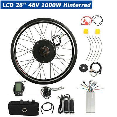 Ebay Lcd 26 Hinterrad E Bike Conversion Kit 1000w 48v Elektrofahrrad