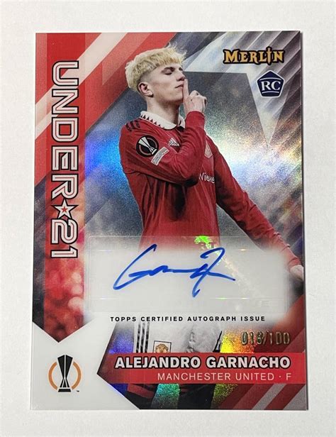 Letaoalejandro Garnacho Topps Merlin Chrome Uefa