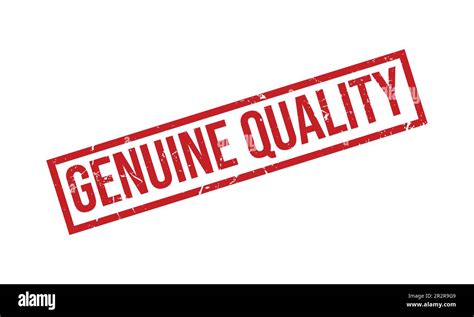 Genuine Quality Rubber Stamp Seal Vector Stock Vector Image Art Alamy