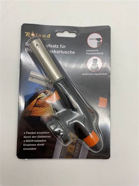 Gas Brenner Aufsatz Lötlampe inklusive einer Kartusche 227g eBay