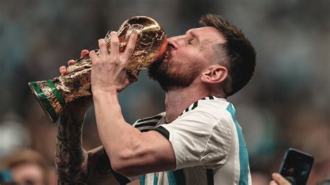 Lionel Messi With Trophy FIFA World Cup Wallpaper 4k HD ID 11267