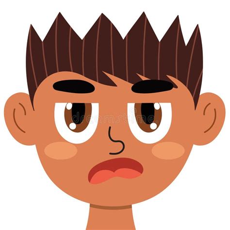 Cara De Ni O Celoso Peque O Clienta Enojado Emoci N De Envidia