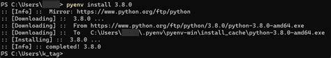Python pyenv winを利用して特定バージョンのPythonのインストール方法 プナイミー
