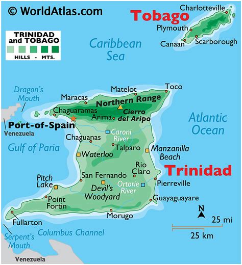 Trinidad And Tobago Maps Facts World Atlas