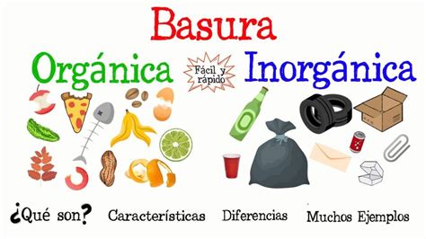 Basuras Orgánicas e Inorgánicas Datos Ventajas y Diferencias Cuadro