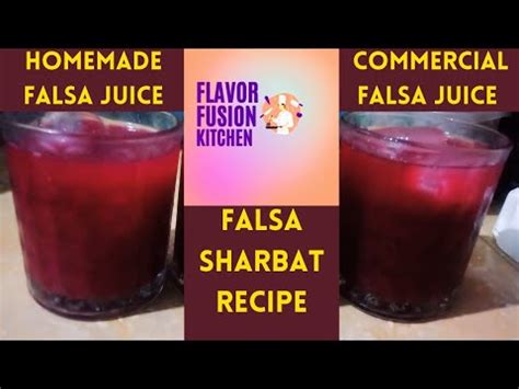 Food Street Drink By Flavor Fusion Kitchen Falsa Sharbat 2 Types Of