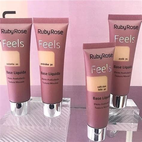 Base Liquida Efeito Aveludado Ruby Rose Feels Shopee Brasil