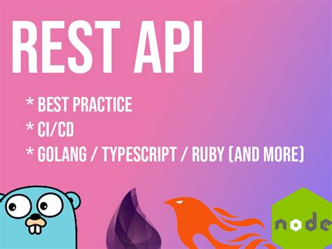 A REST API With Best Practice In Golang Typescript Ruby Or Others