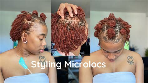 Quick Easy Style Short Microlocs Color Method Update Brittany S
