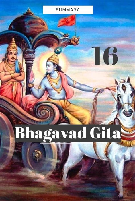 Bhagavad Gita Summary Chapter 16 Bhagavad Gita