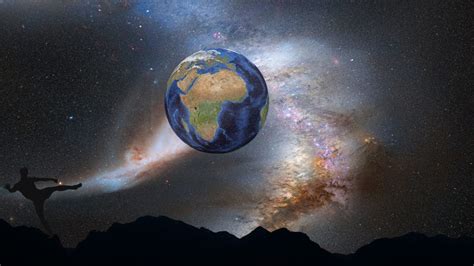 Imagem gratuita homem galáxia astronomia arte estrelas planeta terra