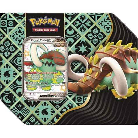 Pokemon TCG Scarlet Violet 4 5 Paldean Fates 5 Booster Tin Great