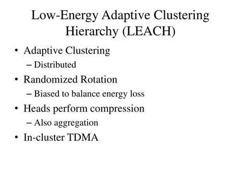 ppt low energy adaptive clustering hierarchy an energy efficient communication protocol for