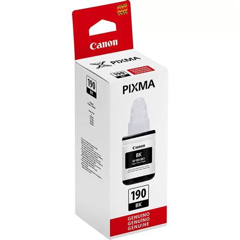 Tinta Canon GI 190BK Preta Original P G1100 G2100 G3100 Mundoware