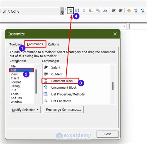 How To Convert A Block Of Code Into A Comment Using Excel VBA 4