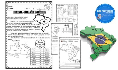Atividade Sobre As Regiões Do Brasil 4 Ano BRAINCP