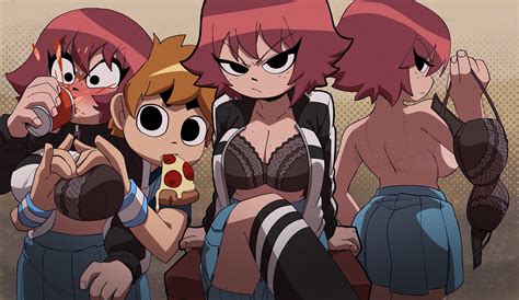 Scott Pilgrim And Kim Pine Scott Pilgrim Drawn By Inker Comics Danbooru