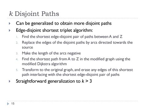disjoint path routing algorithms ppt download