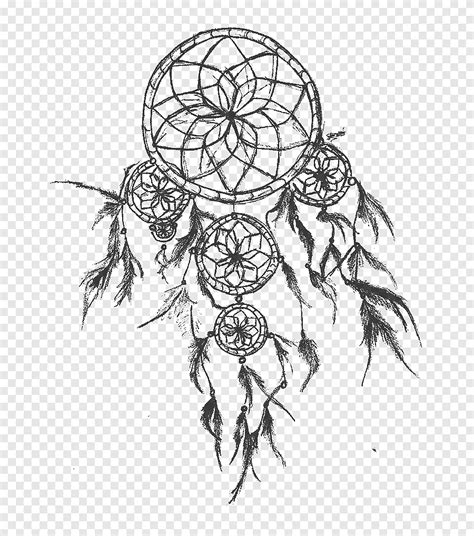 Ilustración de atrapasueños negro tatuaje atrapasueños dibujo