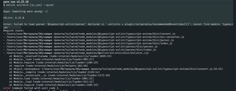 Upgrading To 3 8 1 Causes Failed To Load Parser Typescript Eslint